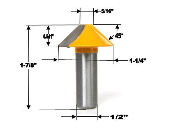 5pc 1/2 Shank Grill Glass Muntin Mullion Round Over Door Router Bit Set ...