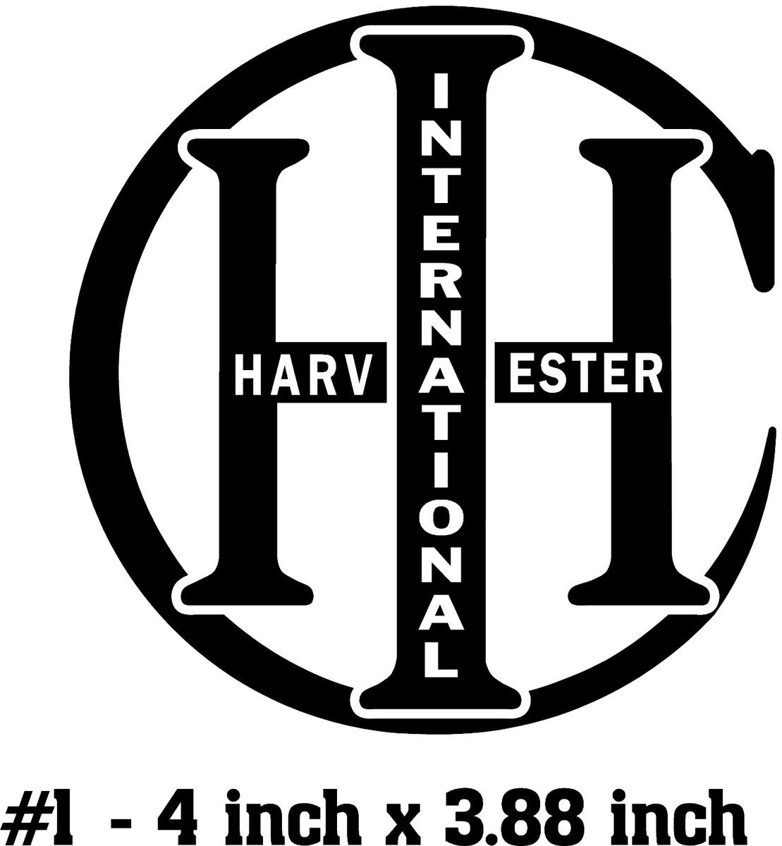 Internationale Harvester Logo Stickers International Harvester Decal
