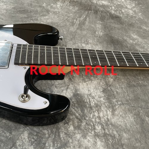 Custom Black Electric Guitar Mosrite Zero Fret JRM Johnny Ramone white ...