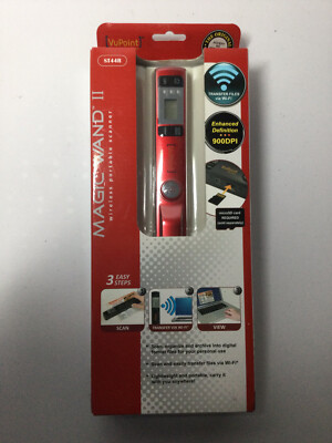 VuPoint Magic Wand II Wireless Portable Scanner ST44R High Speed Sensor ...