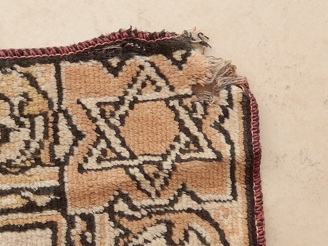 RUG WITH PORTRAIT OF HERZL ZIONIST JUDAICA MADE BY ALLIANCE PALESTINE C ...