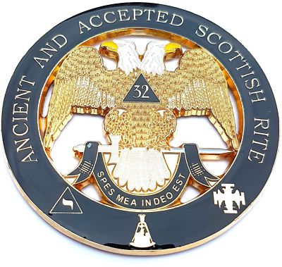 Masonry 32nd Degree Cut Out Car Emblem Scottish Rite Auto Rear Emblem ...