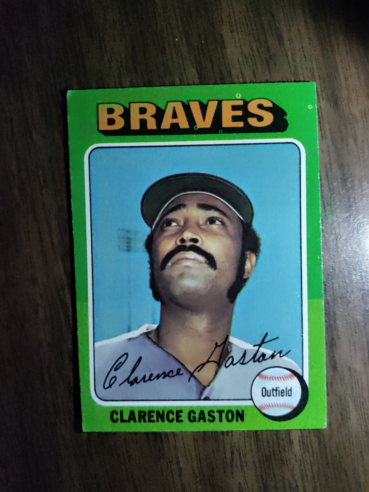 1975 Topps Atlanta Braves Baseball Card #427 Clarence Gaston - EX- free ...