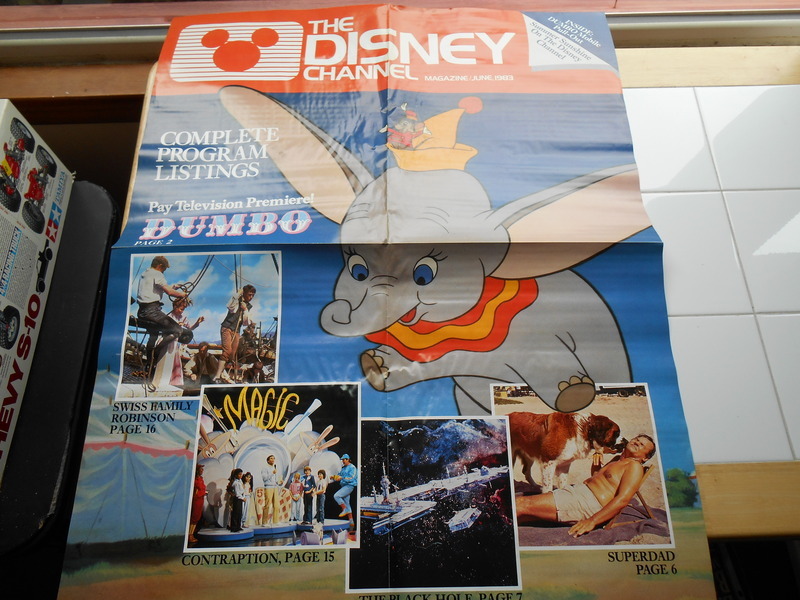 VINTAGE Disney Channel Magazine Promo Dumbo Poster June 1983 Employee ...