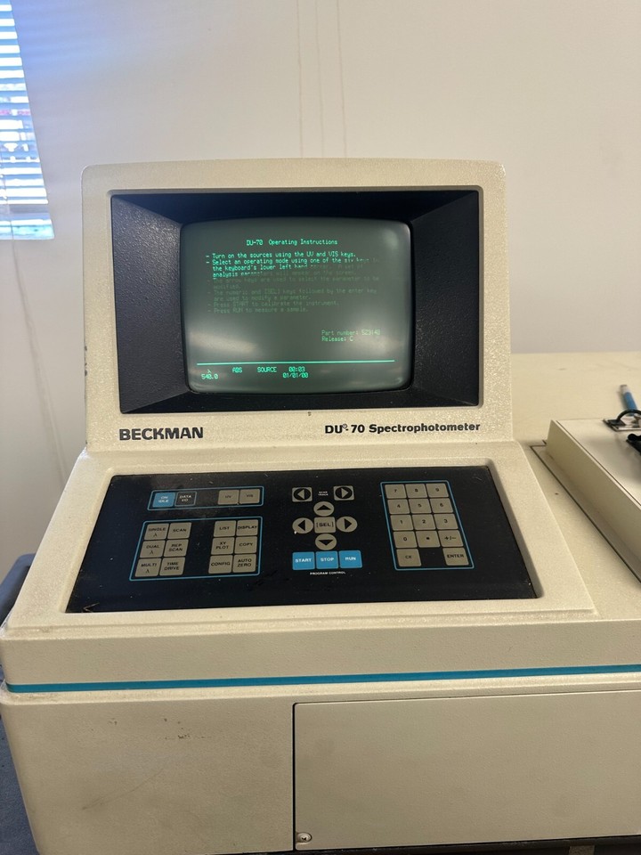 Beckman DU-70 Spectrophotometer | eBay