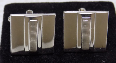 SHIELDS - VINTAGE SILVER TONE SHIELDS CUFFLINKS | eBay
