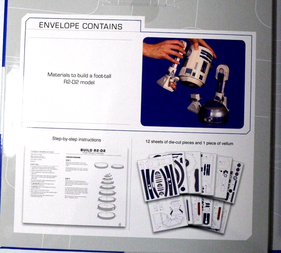 MASTER MODELS - STAR WARS R2-D2 - PAPER MODEL - NEW BOOK - SHIPS FREE ...
