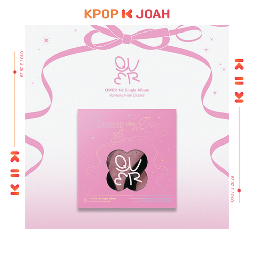QWER [Harmony from Discord] 1st Mini Album CD+Poster+Card+PostCard+etc ...