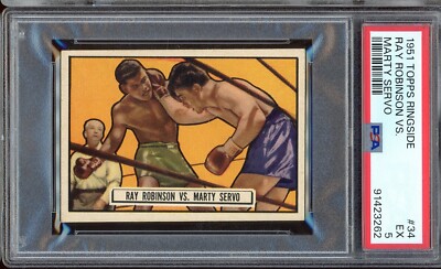 1951 Topps Ringside Boxing #34 Ray Robinson Vs. Marty Servo PSA 5 | eBay