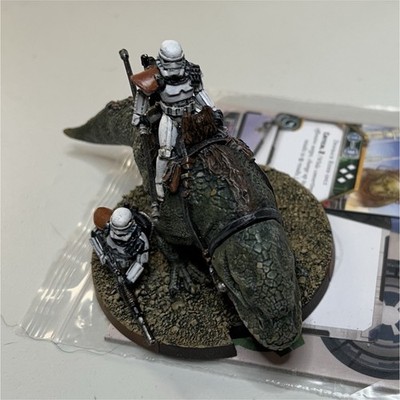 Star Wars Legion Painted Dewback Rider Miniature with Upgrade Cards and ...