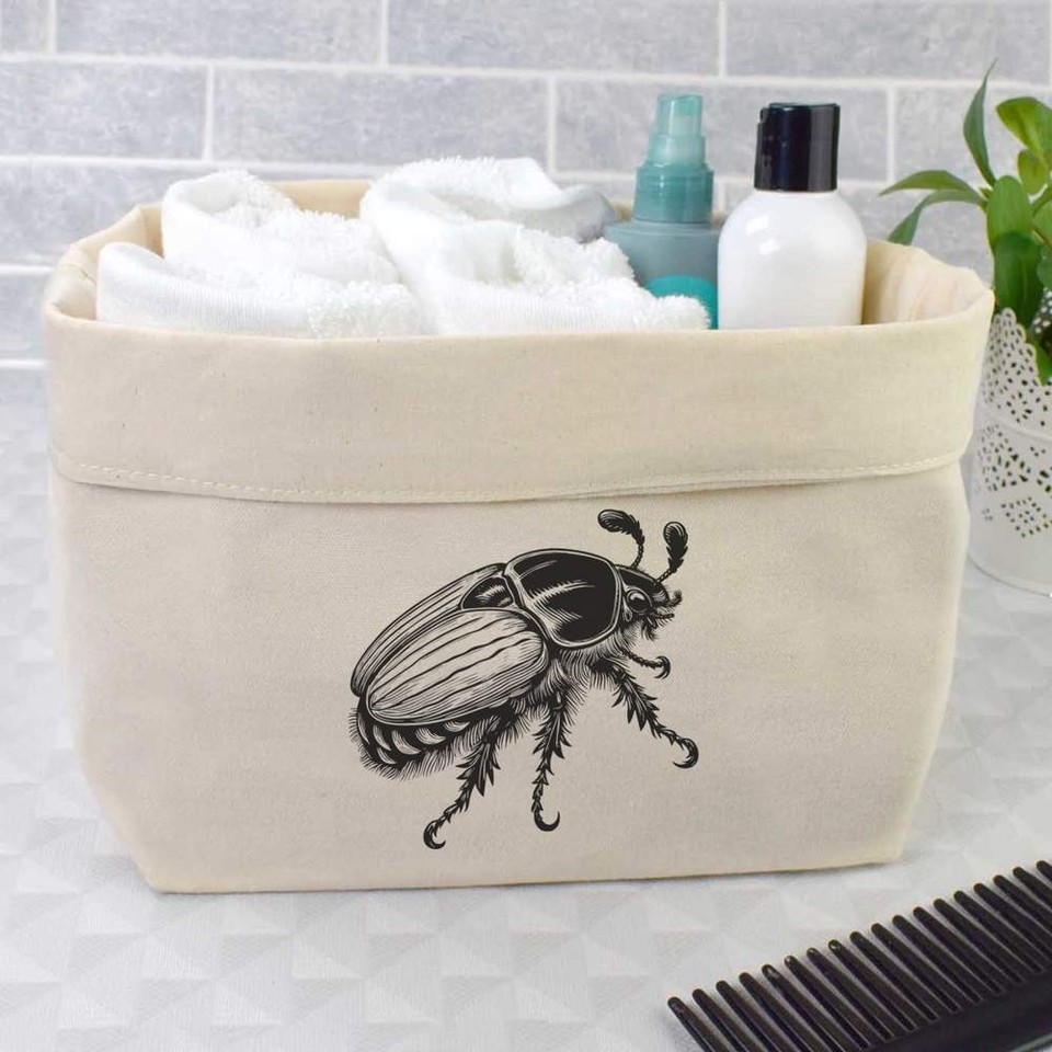 Large 'Cockchafer Beetle' Canvas Organiser / Storage Bag (OR00038056 ...