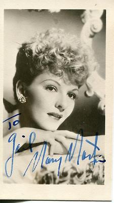Mary Martin Autograph Signed Vintage Photo Broadway Theater Actress ...