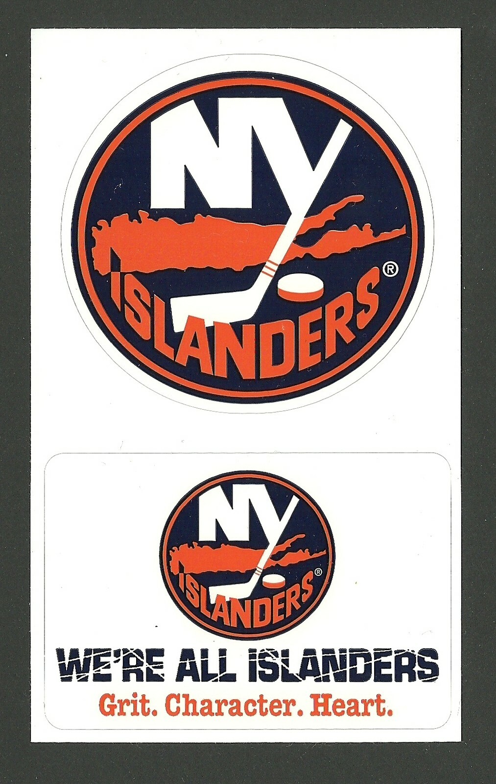 New York Islanders 2 Sticker Panel NHL Hockey Logo Sticker Decal | eBay