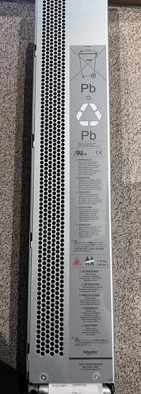 APC SYBTU2-PLP SYMMETRA PX UPS SYSTEM BATTERY MODULE CARTRIDGE UNIT ...