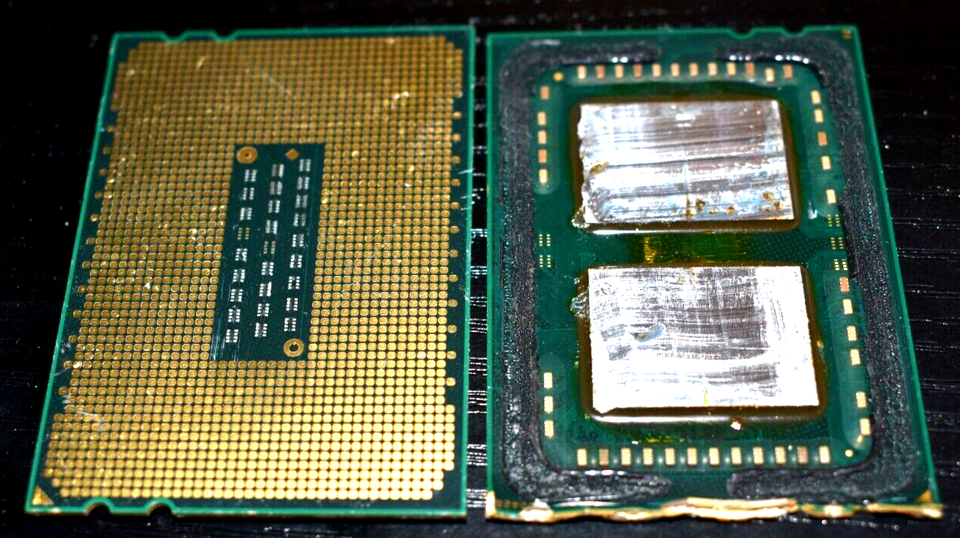 99.9 SQUARE INCH lot 25 BIG AMD CHIPS scrap gold board recovery PCB+CPU ...