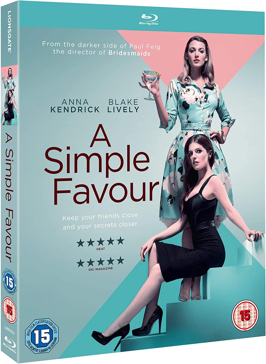 A Simple Favour (Blu-ray) Blake Lively Anna Kendrick Henry Golding ...