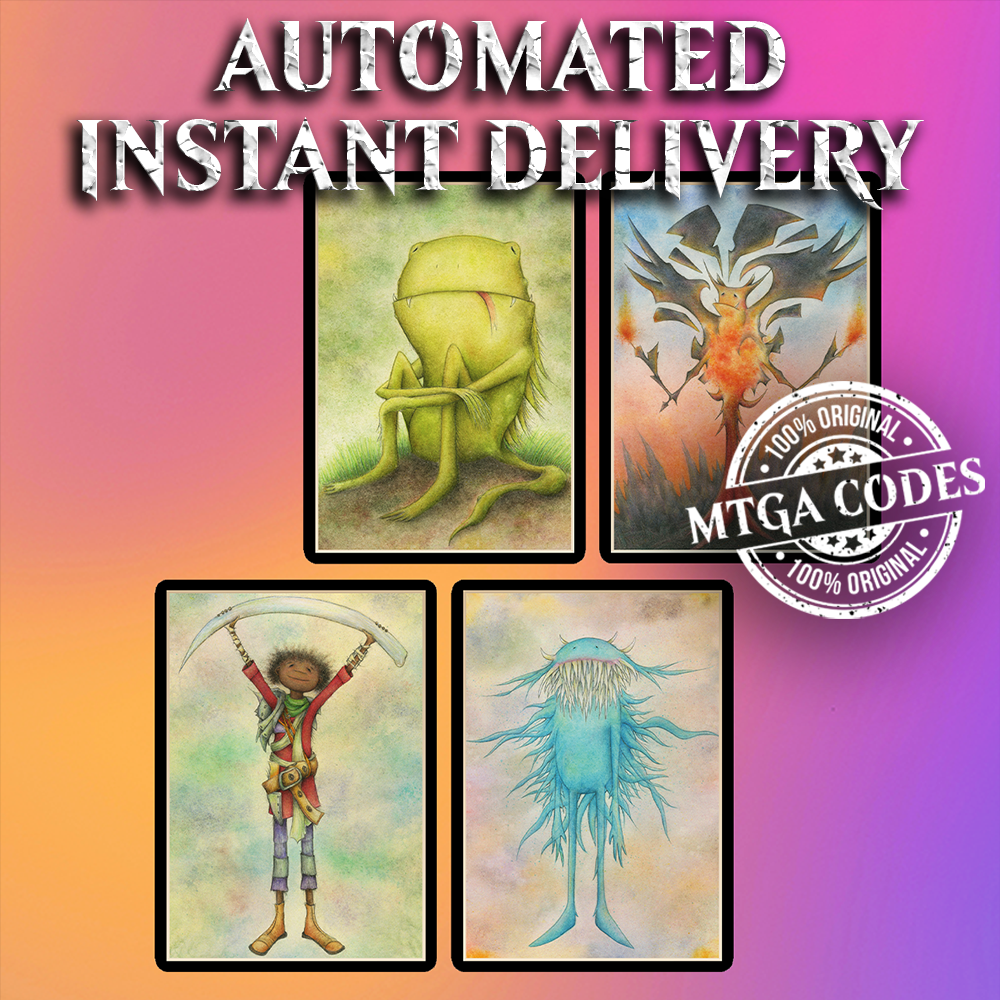 MTGA MTG Arena Code Card Imaginary Friends Secret Lair Sleeves ...