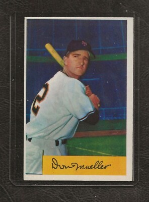 1954 Bowman Baseball #73 Don Mueller, New York Giants, EX-MT! | eBay