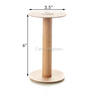 6 x 3.5 Inch Spool With Flange Empty Wooden Bobbins 152mm 88mm Reels ...