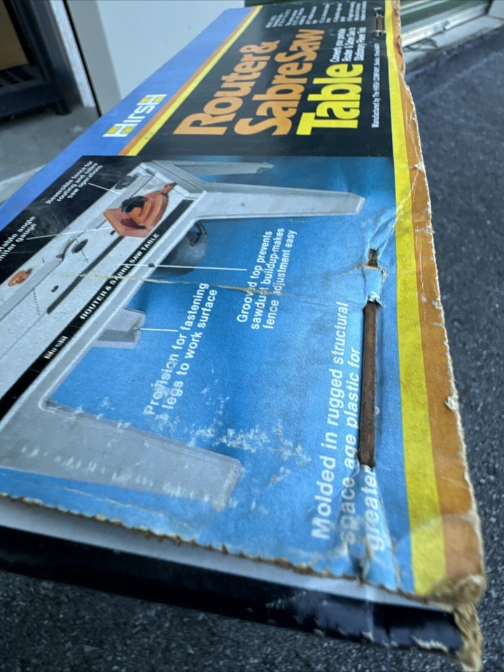 Vintage HIRSH Router & Sabre Saw Table Sealed Made In USA TRST-2, 18 ...