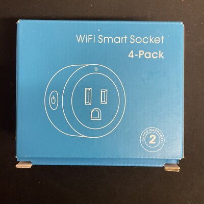 Smart Socket WiFi 4 Pack White YX-WS01 Compatible Alexa Google ESICOO ...