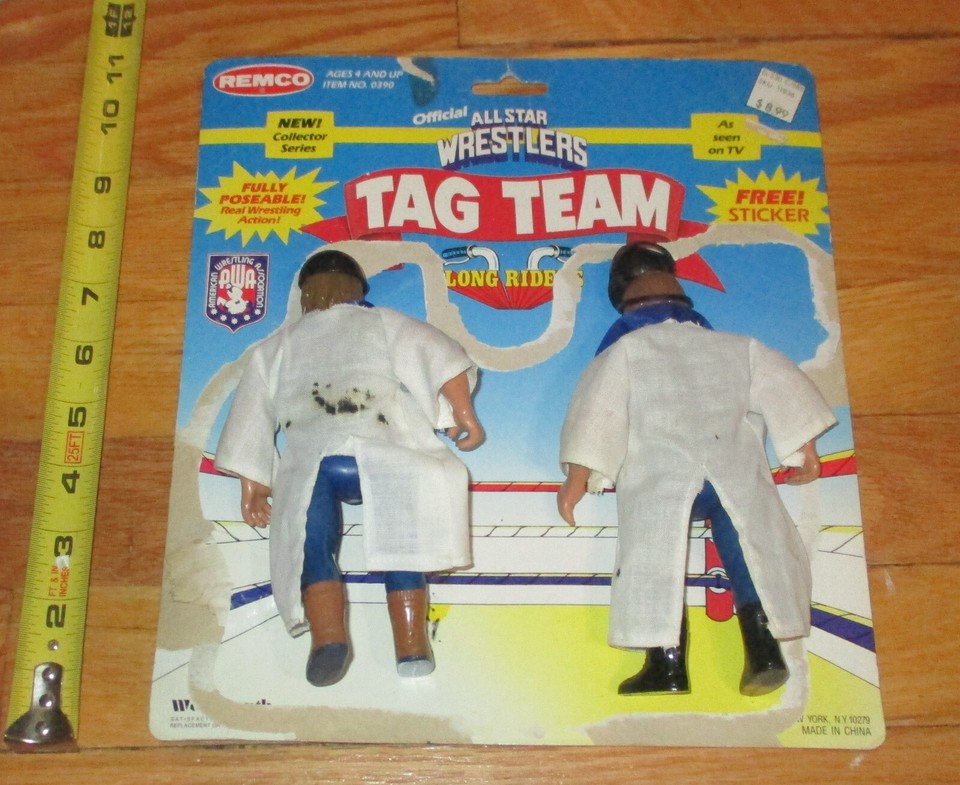 1985 Remco AWA NWA WCW Long Riders Scott Bill Irwin Wrestling Figures ...