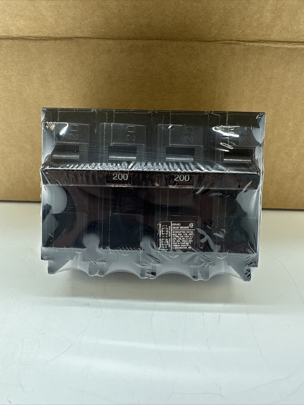 SIEMENS EQ9685 4 Pole 200 AMP Type EQ EQ-P Main Circuit Breaker | eBay