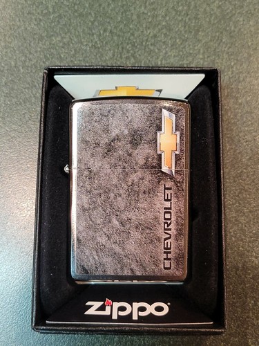 Zippo Lighter - Chevrolet Chevy - GM - Bowtie - POLISHED MARBLE - #125 ...