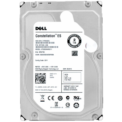 Disk Dell 2TB ST2000NM0011 64MB Cache 7200Rpm SATA III 3,5 " Pollici ...