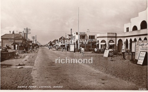 Jaywick Sands Beach Road Essex Dot's 1920s Vintage Real Photograph ...