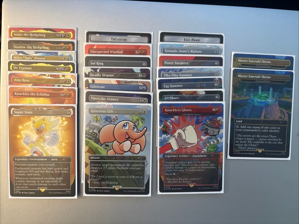 MTG Secret Lair Sonic Rainbow Foil Bundle (Opened) ALL Friends Turbo ...