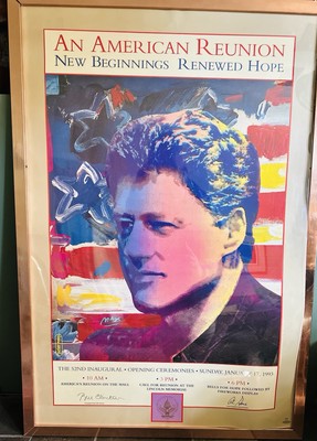 Peter Max, Bill Clinton Inaugural, An American Reunion II, Poster | eBay