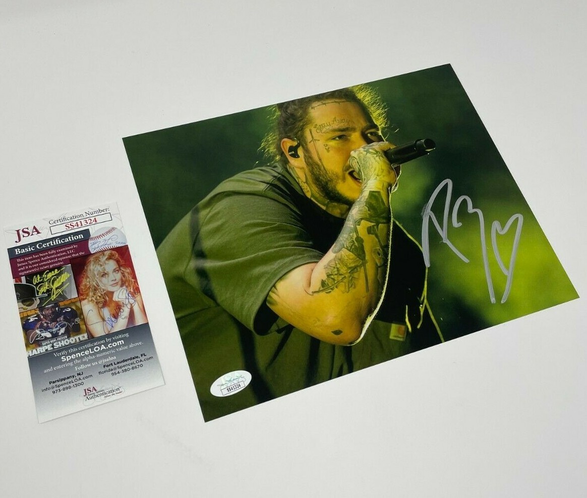 Post Malone Autographed Signed 8x10 Photo with JSA COA | eBay