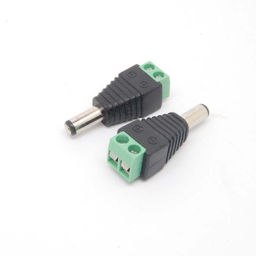 10pcs 2.1mm x 5.5mm DC Power DIY Plug Adaptor Male Connector 12V CCTV ...