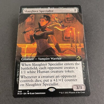 Slaughter Specialist Extended Art Near Mint 349 Innistrad: Midnight ...