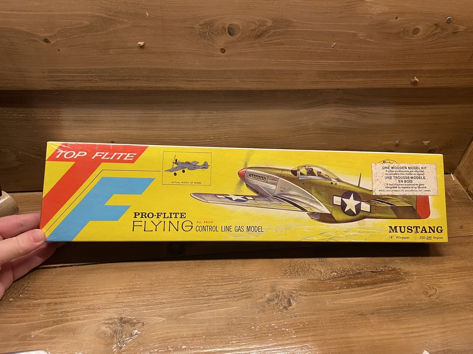 Top Flite Mustang Plane Wood Model Airplane Kit Brand New 18” Wingspan ...