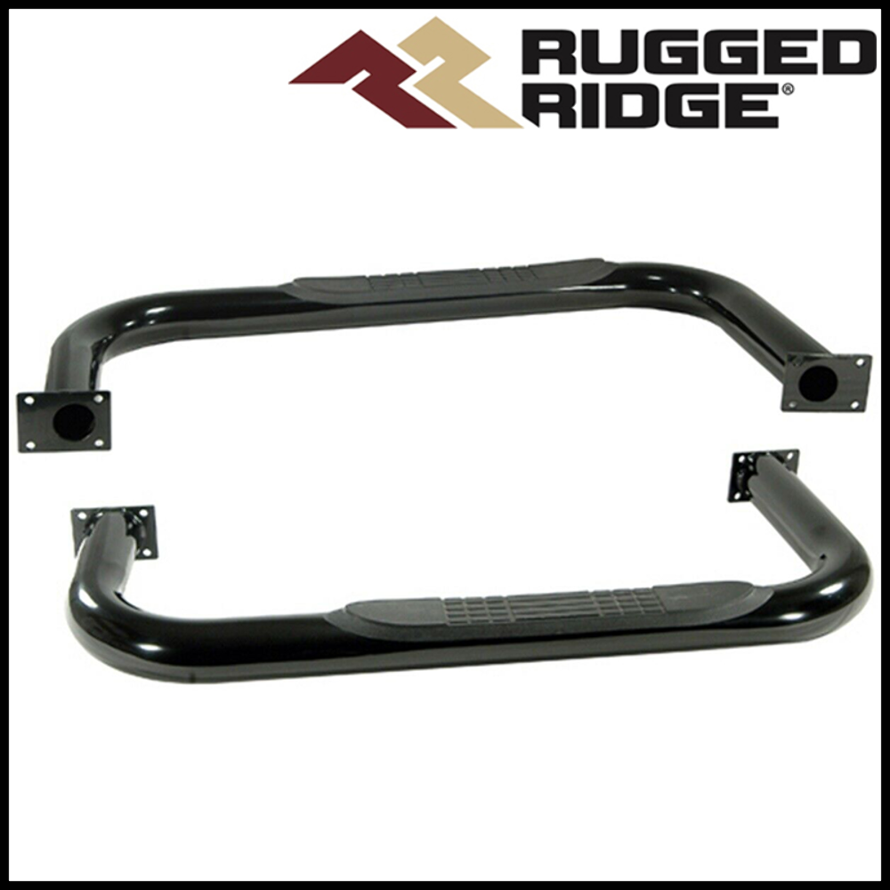 Step Nerf Bar-Side Tube Step Rugged Ridge 11591.02 fits 1976 Jeep CJ7 ...