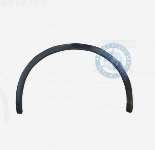 PORSCHE CAYENNE 92A Front Right Wheel Arch Molding 95855972880G2X NEW ...