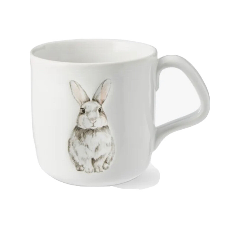 WILLIAMS-SONOMA Set of 2 Debossed BUNNY RABBIT MUGs | eBay