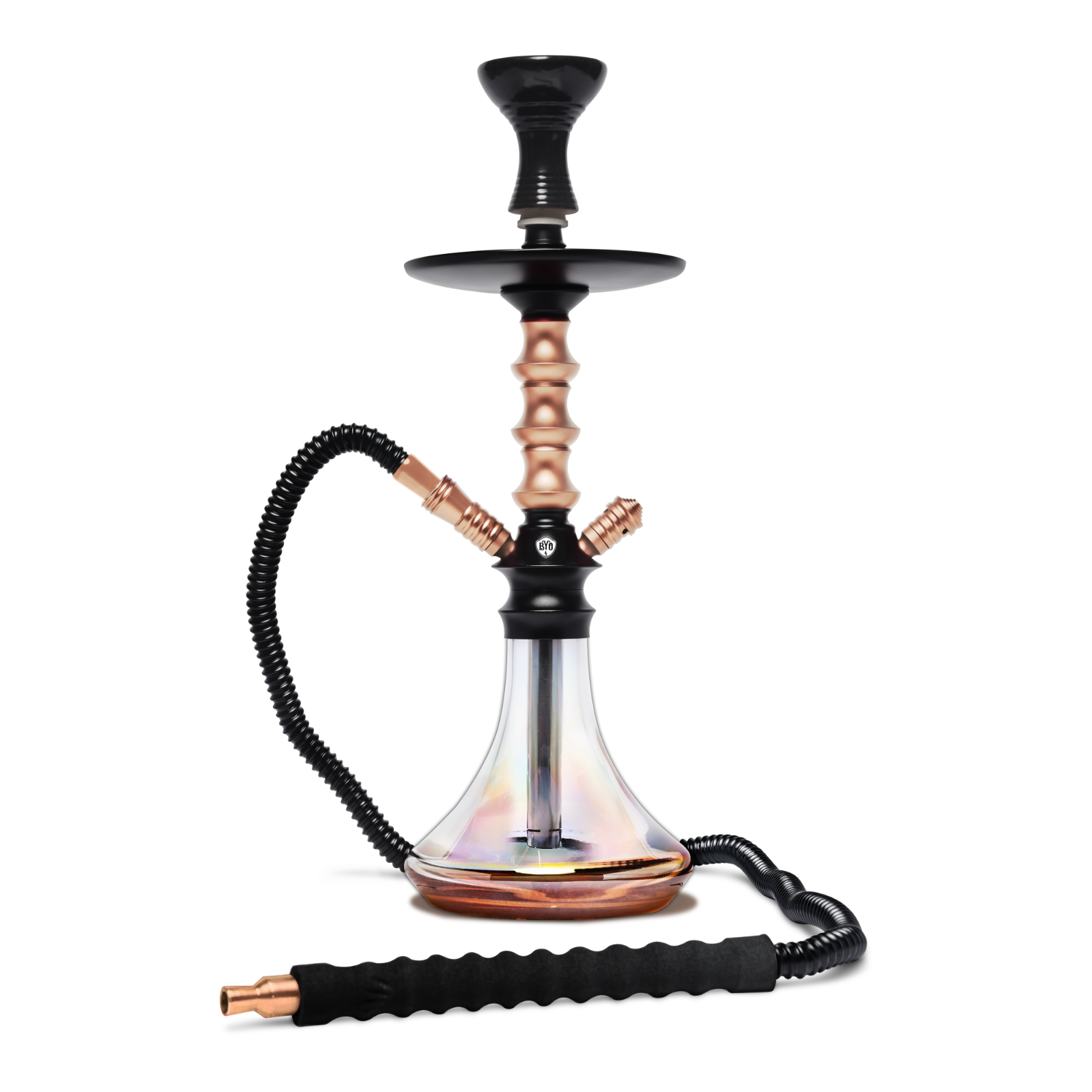 18" Rose Gold Hookah Set - Nebula by B.Y.O. Hookahs 1 Hose BYO Shisha Click | eBay