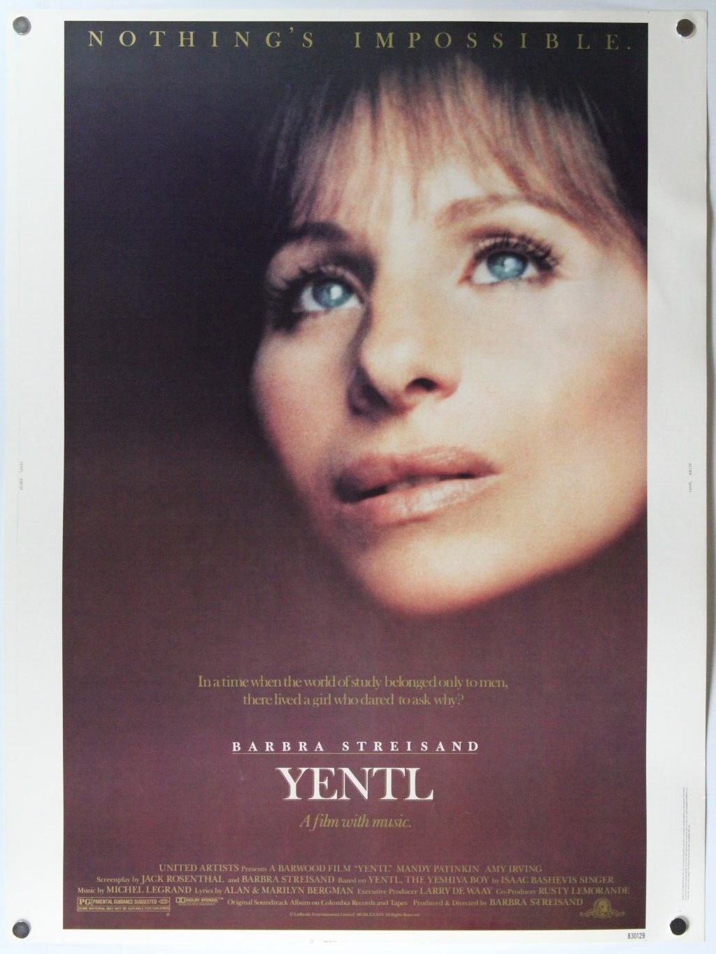 1983 Yentl Poster