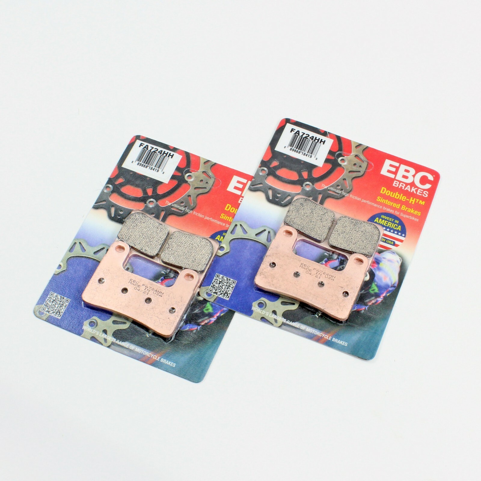 EBC FA724HH Brake Pads Set - HH Sintered Set for Motorcycle - 2 Pair | eBay