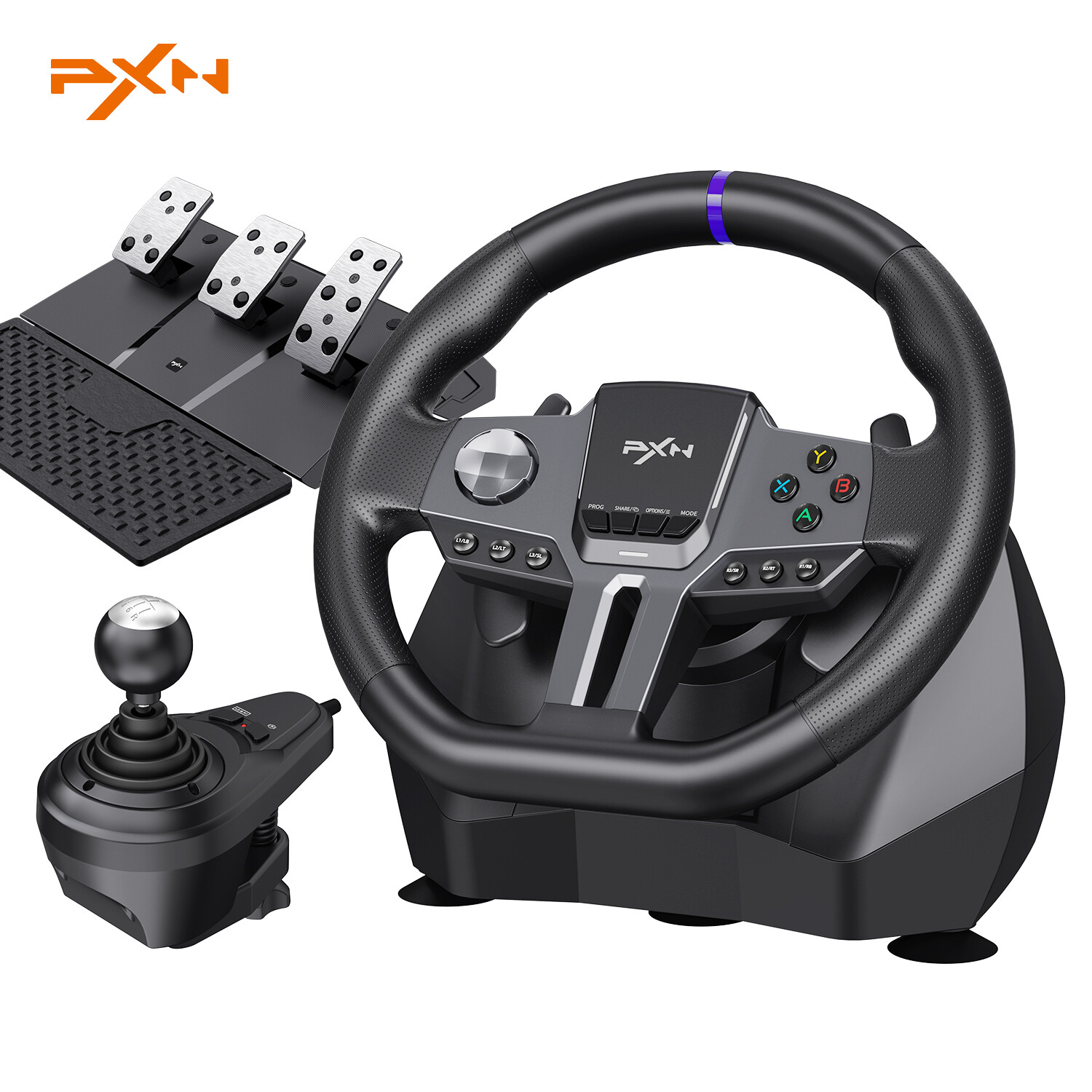 PXN V9 Gen2 Gaming Racing Wheel Pedals Shifter For PC PS3 PS4 Xbox One ...