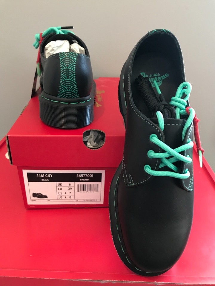 Dr. Martens 1461 CNY Oxford Chinese New Year Leather Oxford Shoes Wanama Black | eBay