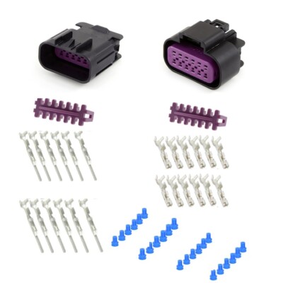 DELPHI GT 150 SERIES 12 CONDUCTOR CONNECTOR SET 22-20 GA. METRIPACK 12 ...