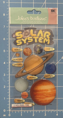 Jolee’s Solar System Planets Uranus Jupiter Venus Pluto Earth Scrapbook ...