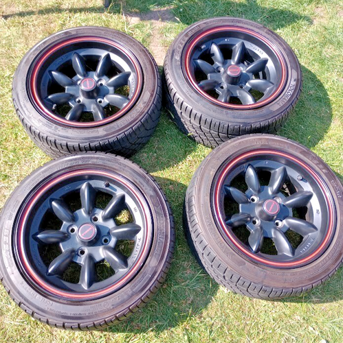 A set of 4 Classic Austin Rover Mini 13" Alloy Wheels and Tyres | eBay UK