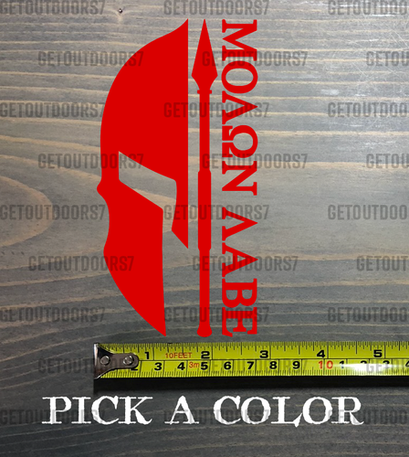 Molon Labe Sticker Decal Come And Take It Spartan Helmet 2nd Amendment ...