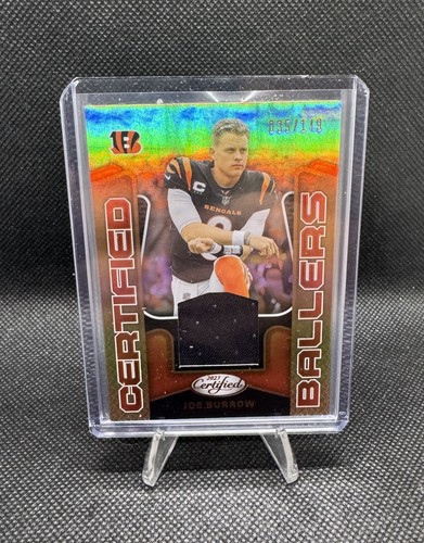 2023 Panini Certified Ballers Patch Mem JOE BURROW /149 Bengals | eBay