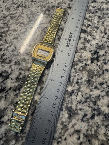 Unisex Steel Strap Gold LED Digital Watch Square Watch Water Resist | eBay